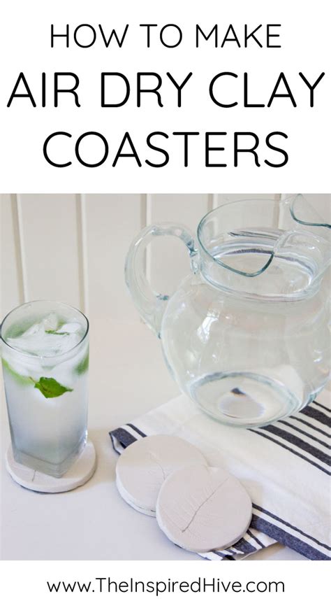 How To Make DIY Clay Coasters The Inspired Hive