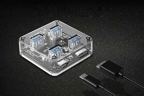Orico Transparent 4 Port USB 3 0 Hub Gadgetsin