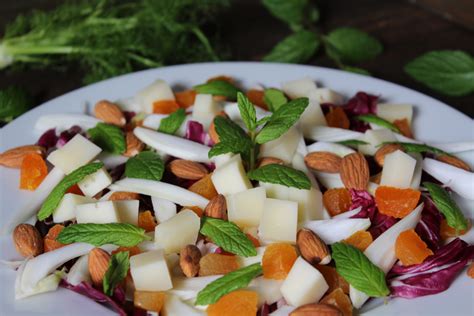 Mi Caja De Recetas Ensalada De Achicoria Hinojo Y Queso Manchego