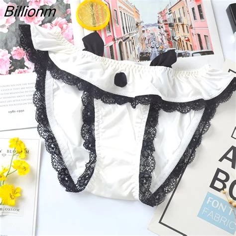 Billionm Japan Style Cosplay Cartoon Panties Women Sexy Navy Wavy Lace