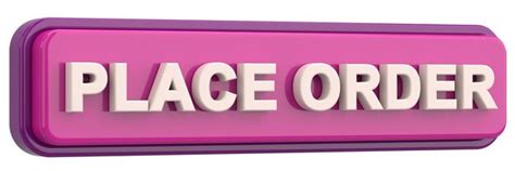 Premium Photo Place Order Button 3d Illustration