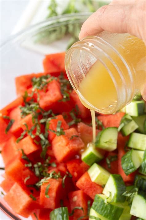 Light And Fresh Watermelon Basil Salad Hot Pan Kitchen