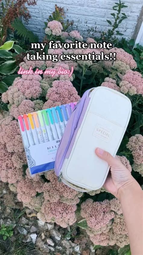 Note Taking Essentials College Note Taking Aesthetic Stationary College