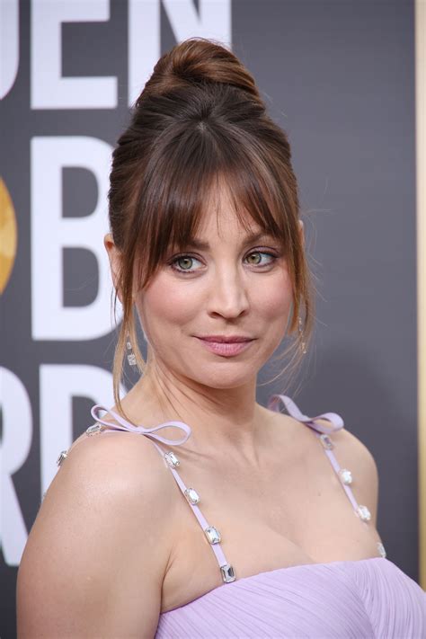 Kaley Cuoco S Brown Hair Color At 2023 Golden Globes POPSUGAR Beauty