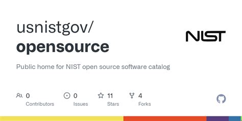 GitHub Usnistgov Opensource Public Home For NIST Open Source Software Catalog