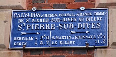 ST PIERRE SUR DIVES Plaquedecocher Fr