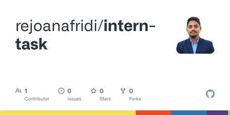 Github Rejoanafridiintern Task