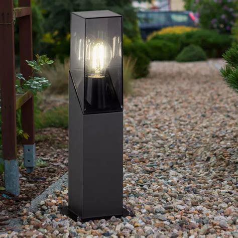 BORNE LUMINEUSE EXTÉRIEURE Lampadaire Noir Luminaires de Jardin Hauteur CM EUR