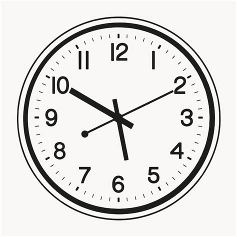 premium vector classic analog wall clock design