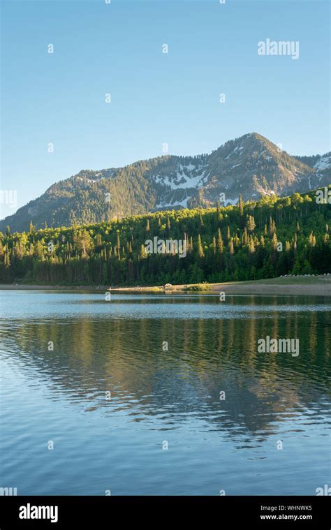 Silver Lake Flat Reservoir On The Alpine Loop Scenic Byway In Uinta
