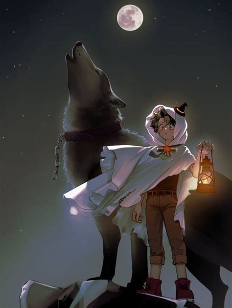 Katsudeku Deku As A Wolf Ghost Deku Fanart Izuku Midoriya Deku