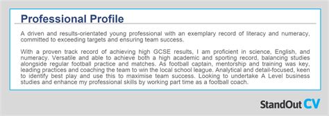 Cv Personal Statement Examples Printable Templates