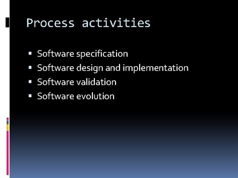 Verification And Validation Software Processes The Software Process