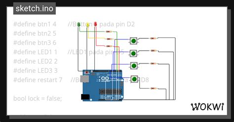 Lampu Reset Wokwi Esp32 Stm32 Arduino Simulator