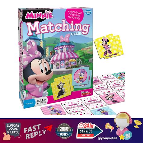 Minnie Mouse Matching Game Hobbies Toys Toys Games On Carousell
