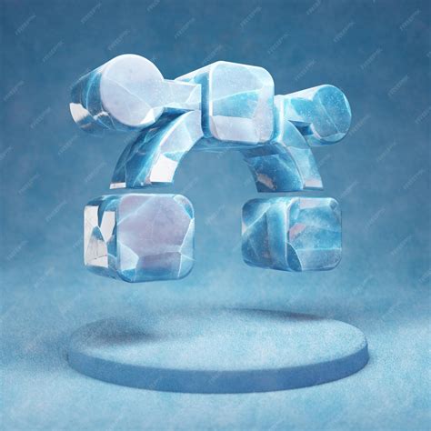 Icône De Courbe De Bézier Symbole De Courbe De Bézier De Glace Bleue