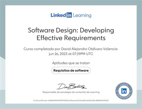 david alejandro otálvaro valencia on linkedin certificate of completion
