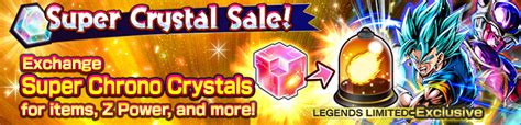 Super Chrono Crystal And Chrono Crystal Sales Dragon Ball Legends