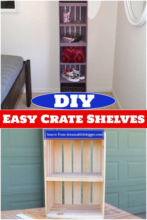 10 DIY Wood Crate Shelves For Room Organization DIYsCraftsy