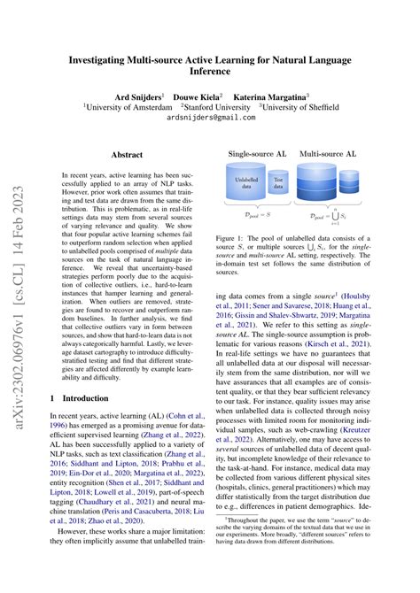 Pdf Investigating Multi Source Active Learning For Natural Language
