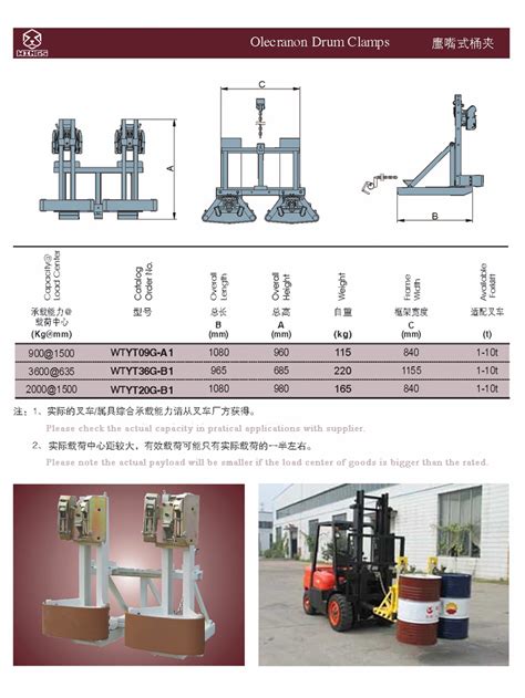 드럼 리프터 지게차 부착 의 고품질 드럼 리프터 지게차 부착