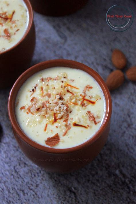 Kesar Badam Lassi Saffron Almond Yogurt Drink Sugar Free First