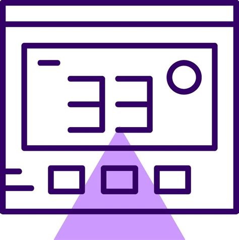 Thermostat Outline Style Icon 54193100 Vector Art At Vecteezy