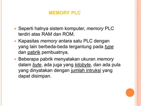 Bahan Ajar Programable Logic Control Ppt