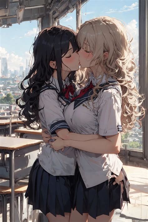 キスの日（百合キス） Sakasamaの作品 Aipictors Ai画像投稿サイト・生成サイト