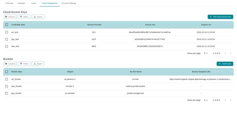 Cloud Integrations Matrice Tutorials