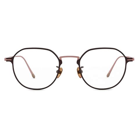 Giorgio Armani Mens Panto Eyeglasses Purple Matte Bronze Optical