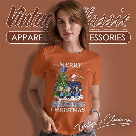 Snoopy And Friends Memphis Grizzlies Merry Christmas Shirt