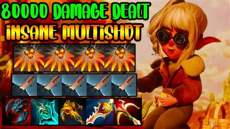 80000 DAMAGE DEALT INSANE MULTISHOT INTENSE TEAM FIGHT DOTA 2