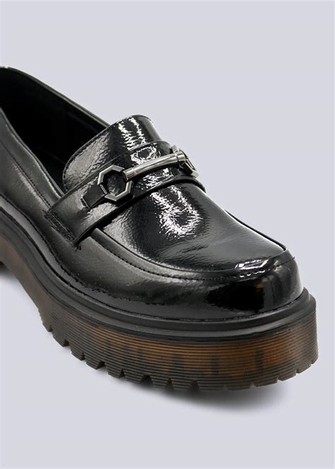 Loafer Mit Plateau Schwarz Weitere Schuhe SassyClassy De