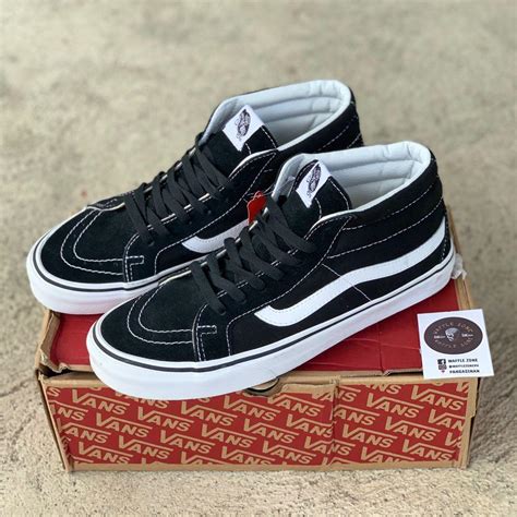 Vans Classic Sk8 Mid Bnw Mens Fashion Footwear Sneakers On Carousell