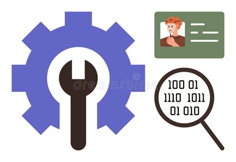 Digital Id Management With Gear Binary Code And Verification Concepts