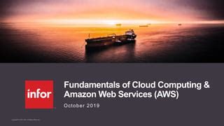 Fundamentals Of Cloud Computing AWS PPT
