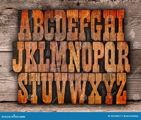 Letterpress Alphabet Letters Stock Image Image Of Font Decorative