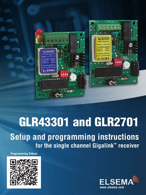Glr43301 Setup And Programming Instructions Pdf Relay Amplifier