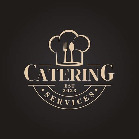 Premium Vector Catering Restaurant Retro Logo