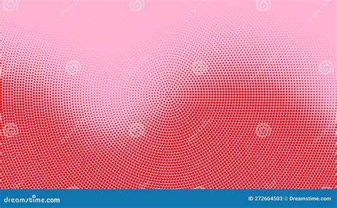 Halftone Dots Abstract Background Wavy Dotted Texture Stock Vector