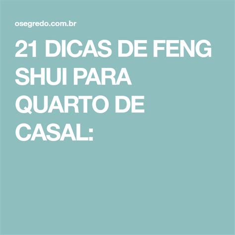 Quarto De Casal Feng Shui Artofit