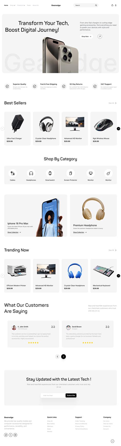 Ecommerce Shopify Electronic Shop Website Design By Orbizen Studio On