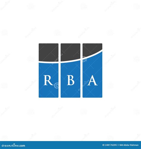 Rba Letter Logo Design On White Background Rba Creative Initials