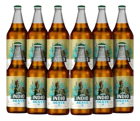 Cerveza Indio Agave 12 Botellas De 940ml Envío Gratis