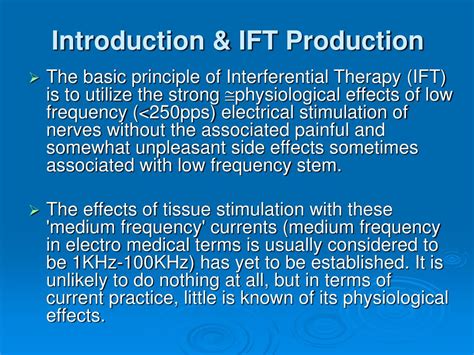 Ppt Interferential Therapy Ift Powerpoint Presentation Free