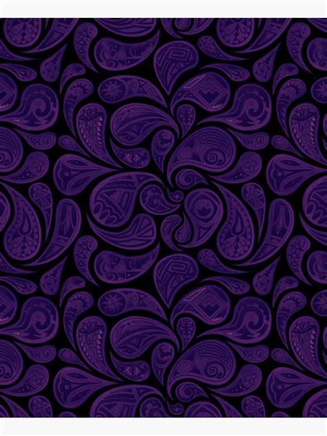 Native American Inspired Purple Paisley Pattern Digital Illustrations By Kasey Dutton Sticker