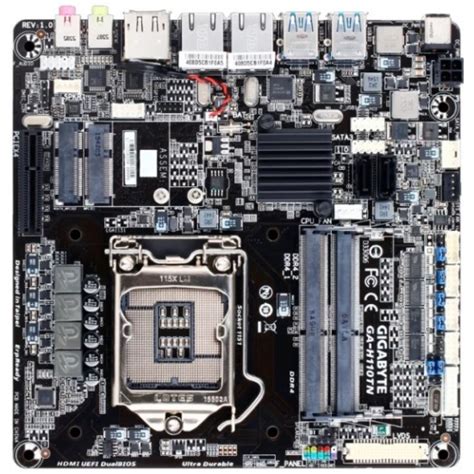 Материнская плата GIGABYTE GA-H110TN (LGA1151, Mini-ITX) — купить в ...