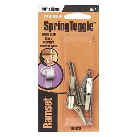 Ramset Spring Toggles 18 Inch X 50mm Zinc Passivated Mitre10