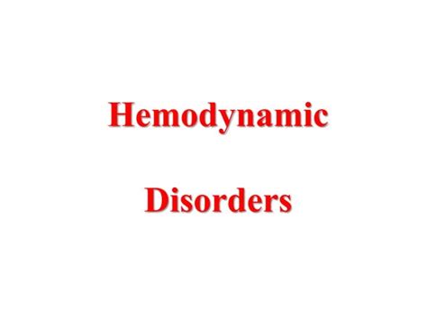 6 Hemodynamic Disorders Pdf